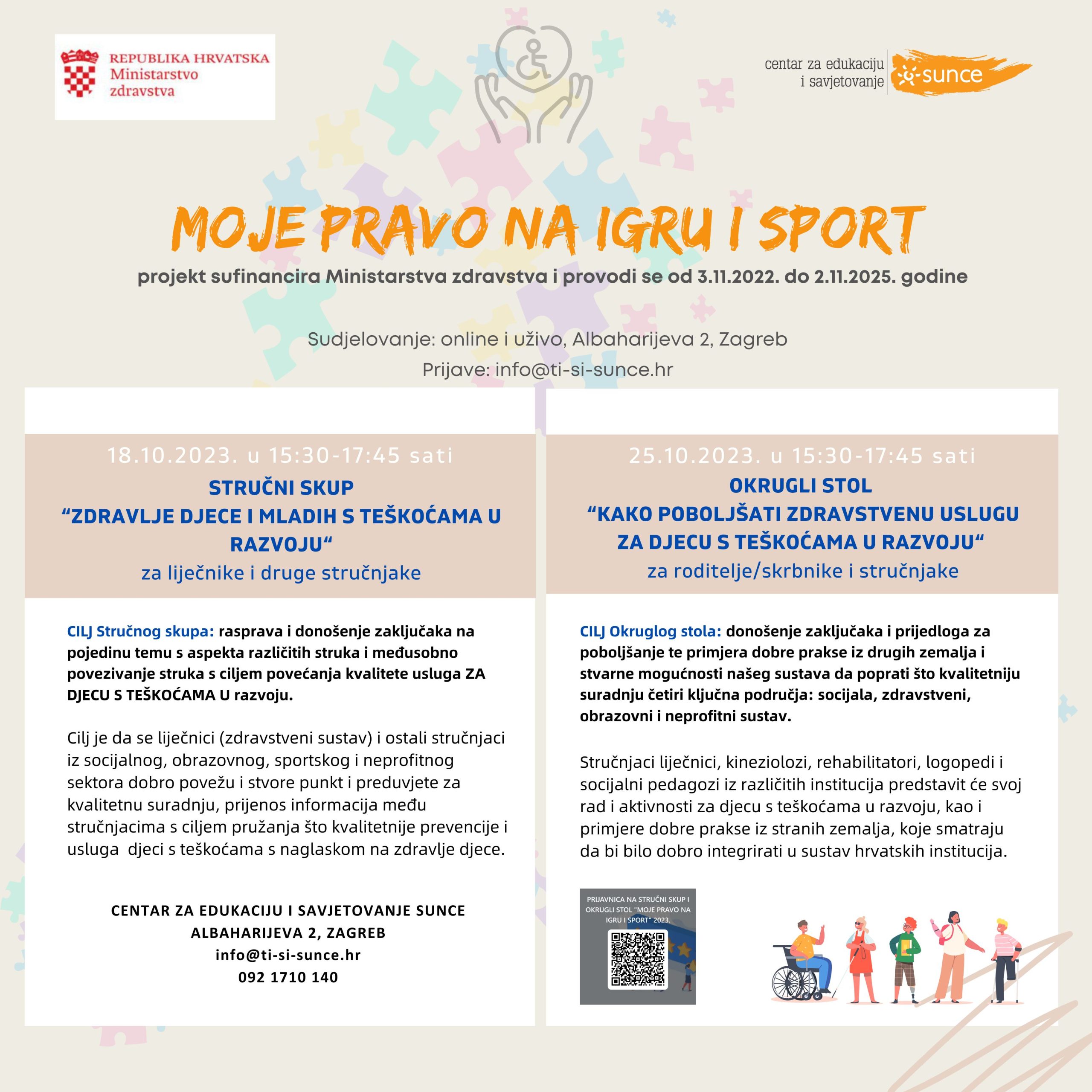 STRUČNI SKUP I OKRUGLI STOL “ZDRAVLJE DJECE S TEŠKOĆAMA” I “POBOLJŠANJE ...