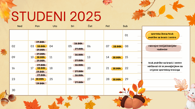 Aktivnosti za djecu s teškoćama u razvoju – studeni 2025. – Centar za ...